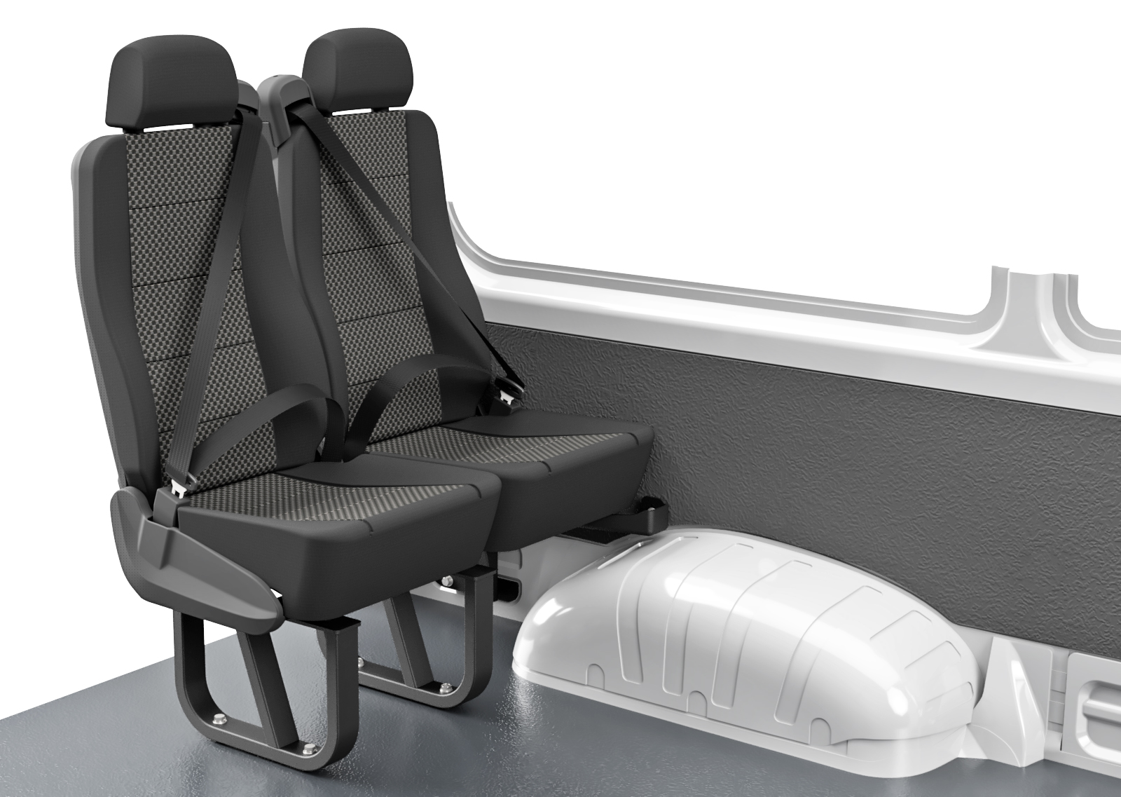 INTERLINE Rear Row LHS Double Seat - 12 Seat Conversion | Techsafe ...